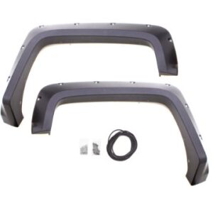 Lund RX602SA Elite Series Black Rivet Style Standard Front Fender Flare - 2 Piece