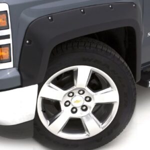 Lund RX202SA Elite Series Black Rivet Style Standard Front Fender Flare - 2 Piece