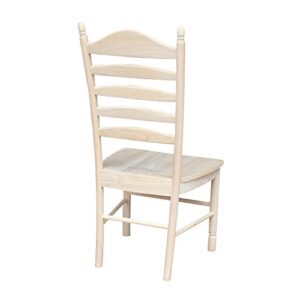 International Concepts Bedford Ladderback Dining Chairs, Unfinished