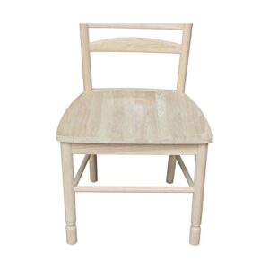 International Concepts Bedford Ladderback Dining Chairs, Unfinished