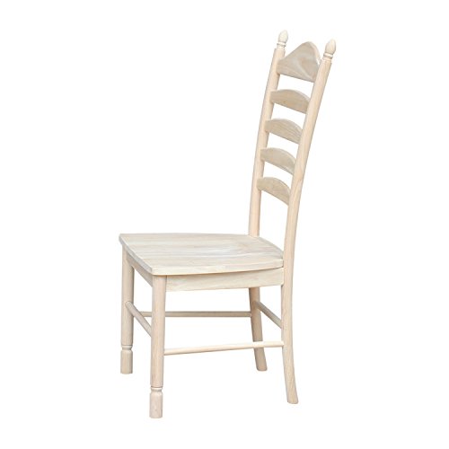 International Concepts Bedford Ladderback Dining Chairs, Unfinished