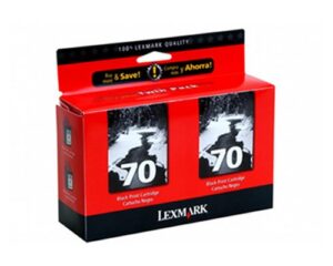 lexmark x4270 black ink cartridge twin pack (oem) 600 pages ea.