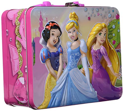 Disney Princess 48pc Puzzle Tin - Lunch Tin Box ( 7.75" x 6.50" x 3.25")