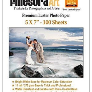 5" X 7" Premium Luster Inkjet Photo Paper - 100 Sheets