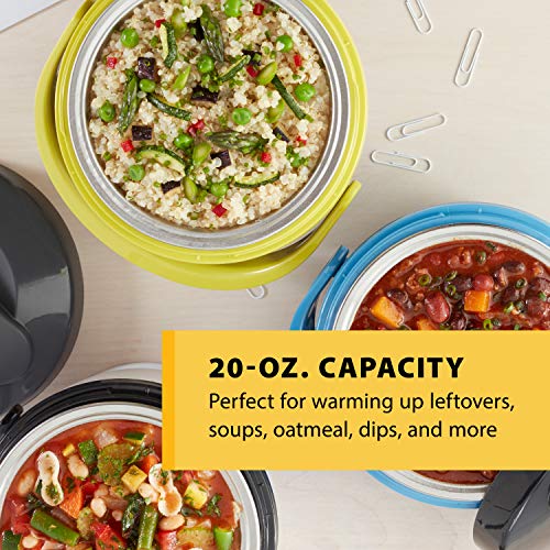 Crockpot Electric Lunch Box, Portable Food Warmer for On-the-Go, 20-Ounce, Grey/Lime