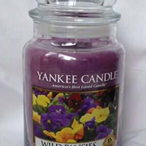 Yankee Candle 22 oz Large Housewarmer Jar Candle Wild Pansies