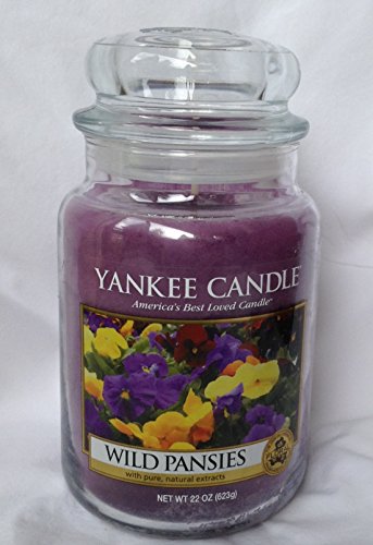 Yankee Candle 22 oz Large Housewarmer Jar Candle Wild Pansies