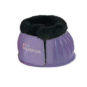 shires arma fleece trim bell boot (purple, full)