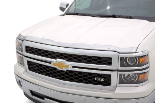 Auto Ventshade [AVS] Aeroskin Hood Protector | 2014 - 2015 Chevrolet Silverado 1500, Low Profile/Flush - Chrome | 622062