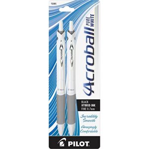 pilot corporation 31895 acroball pens, retract.7mm, 2/pk, we-asst barrel/bk ink