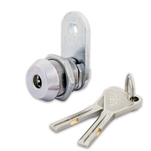 fjm security 8418b-kd european high security cam lock with 5/8” cylinder and chrome finish, keyed different