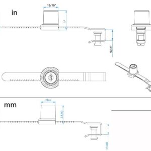 FJM Security 0220-KA Sliding Door Ratchet Lock with Chrome Finish, Keyed Alike