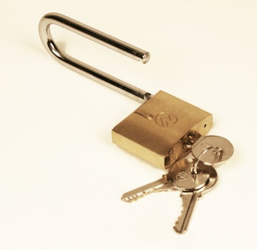 FJM Security Products Mountain Series (BP125ALS-51) Solid Brass Padlocks, 1-1/4" Wide Keyed Alike, 2-1/8" Long Shackle