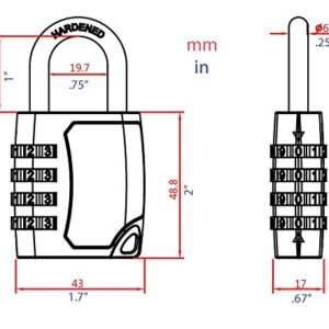 FJM Security SX-578 Combination Padlock with Ergonomic Grip