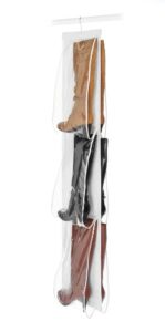 whitmor hanging boot file - hanging storage for men's and woman's boots - 3 pair