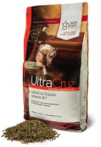 ultracruz equine vitamin b-1 supplement for horses, 20 lb, pellet (335 day supply)