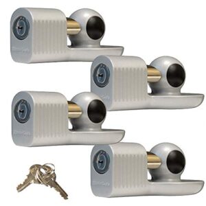 master lock - fits 1-7/8" and 2" couplers - (4) keyed alike trailer coupler locks 377ka-4