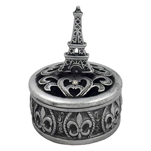 FASHIONCRAFT Eiffel Tower Design Curio Box Favors, Grey, Eiffel Trinket Box – French, Paris Themed Jewelry Box