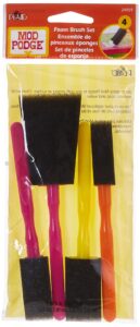 mod podge fba scrapbooking foam brush set, (4-piece), assorted 4 count