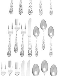 Towle Everyday Pueblo 20-Piece Stainless Steel Flatware Set, Service for 4