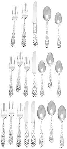 Towle Everyday Pueblo 20-Piece Stainless Steel Flatware Set, Service for 4