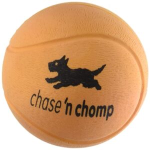 chase 'n chomp hi-bouncer ball pet chew toy, 2.85-inch, orange