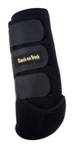 back on track therapeutic horse exercise boot for front leg, medium, black