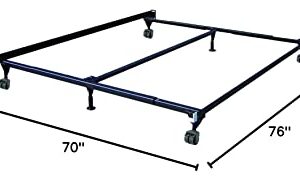 Mantua Insta-Lock Adjustable 6-Leg Bedframe with Nylon Rollers - Twin/Full/Queen/King/Cal. King