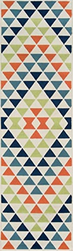 Momeni Rugs , Baja Collection Contemporary Indoor & Outdoor Area Rug, Easy to Clean, UV protected & Fade Resistant, 2'3" x 4'6", Multicolor