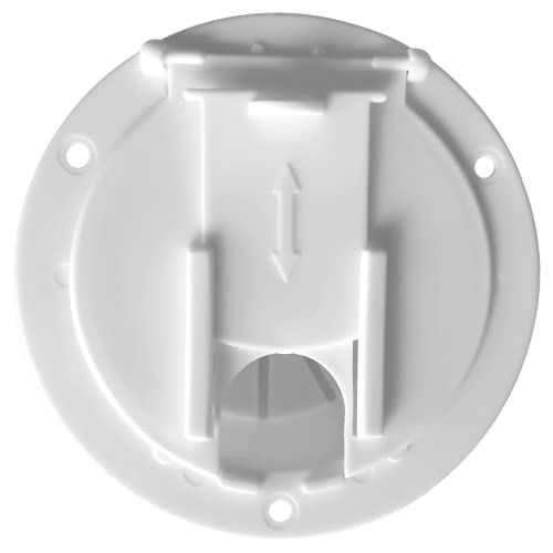 NU-SET Lock | RV Electrical Cable Hatch | Electrical Cable Hatch | RV Accessories & Door Hardware,RV011 (White)