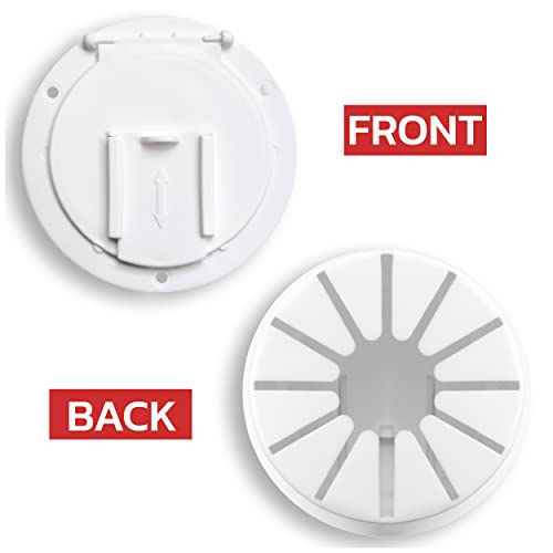 NU-SET Lock | RV Electrical Cable Hatch | Electrical Cable Hatch | RV Accessories & Door Hardware,RV011 (White)