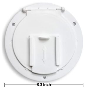 NU-SET Lock | RV Electrical Cable Hatch | Electrical Cable Hatch | RV Accessories & Door Hardware,RV011 (White)