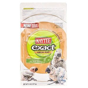 kaytee exact high fat hand feeding food for baby birds, 5 lbs.