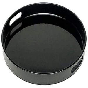 kotobuki black lacquer serving tray, 13-1/2-inch