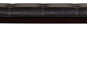 Homelegance Dining Bench, 49-Inch, Western, Dark Brown, Espresso Finish