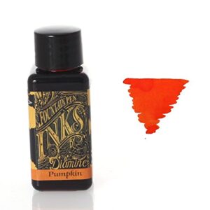 diamine 30 ml bottle fountain pen ink, pumpkin