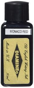 diamine 30 ml bottle fountain pen ink, monaco red