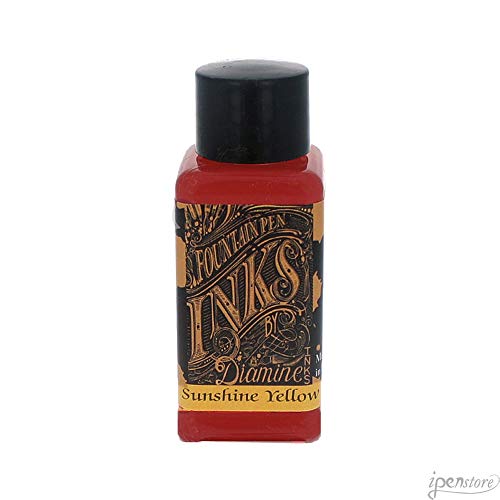 Diamine 30 ml Bottle Fountain Pen Ink, Sunshine Yellow