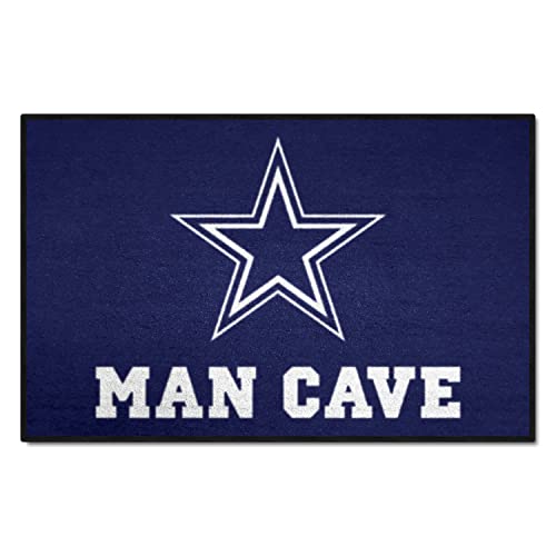 FANMATS 14293 Dallas Cowboys Man Cave Starter Mat Accent Rug - 19in. x 30in. | Sports Fan Home Decor Rug and Tailgating Mat