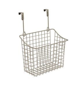 spectrum diversified grid storage basket, medium, satin nickel pc