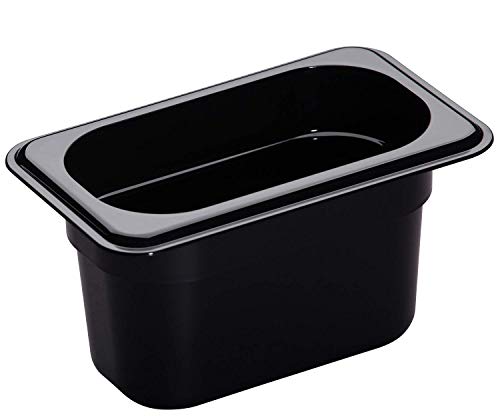 Cambro 94CW110 Food Pan 1/9 X 4" Camwear Black Case of 6