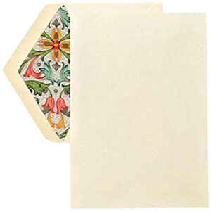 crane & co. red florentine half sheet (ch1301), ecruwhite