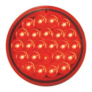 grand general 78273bp red 4" round pearl 24-led stop/turn/tail sealed light