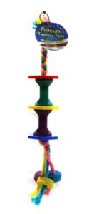 platinum tweeter toys spool stack bird chewable toy