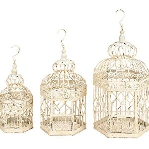 Bellaa Metal Bird Cage 21 Inch 18 Inch and 14 Inch Set of 3