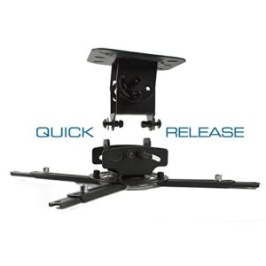 QualGear PRB-717-Blk Ceiling Mount Projector Accessory,Black Mount