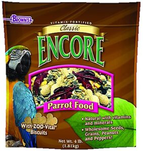 f.m.brown's encore classic natural parrot food, 4lb