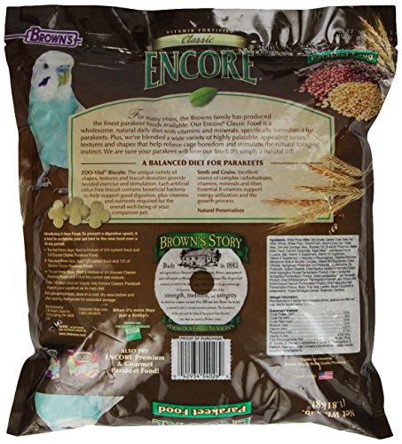 F.M.Brown'S Encore Classic Natural Parakeet Food