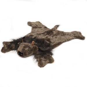 carstens, inc plush buffalo animal rug, small