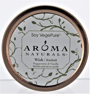 aroma naturals wish peppermint vanilla tin